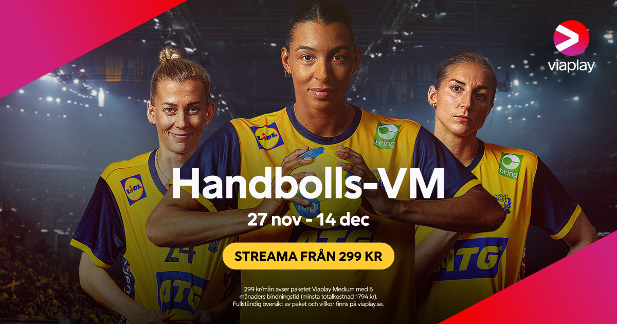 Streama Handbolls-VM 2025 | Exklusivt på Viaplay m. Studio & Experter